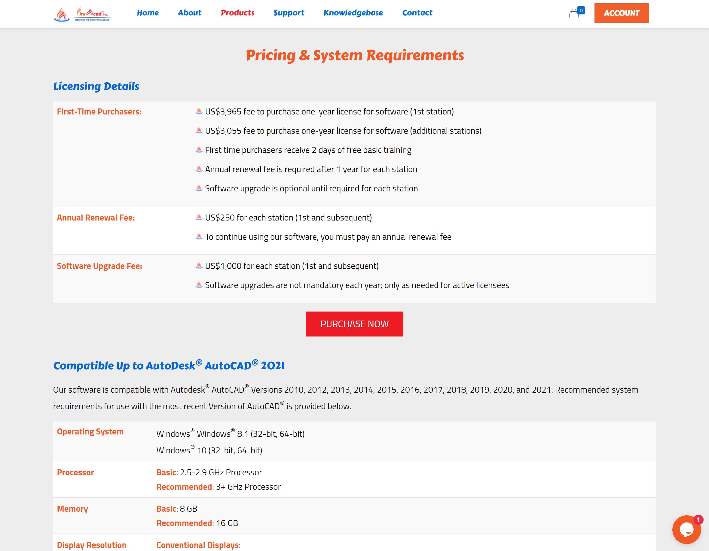 FireAcad Software Specs | CryoDragon | Kitchener-Waterloo Website ...